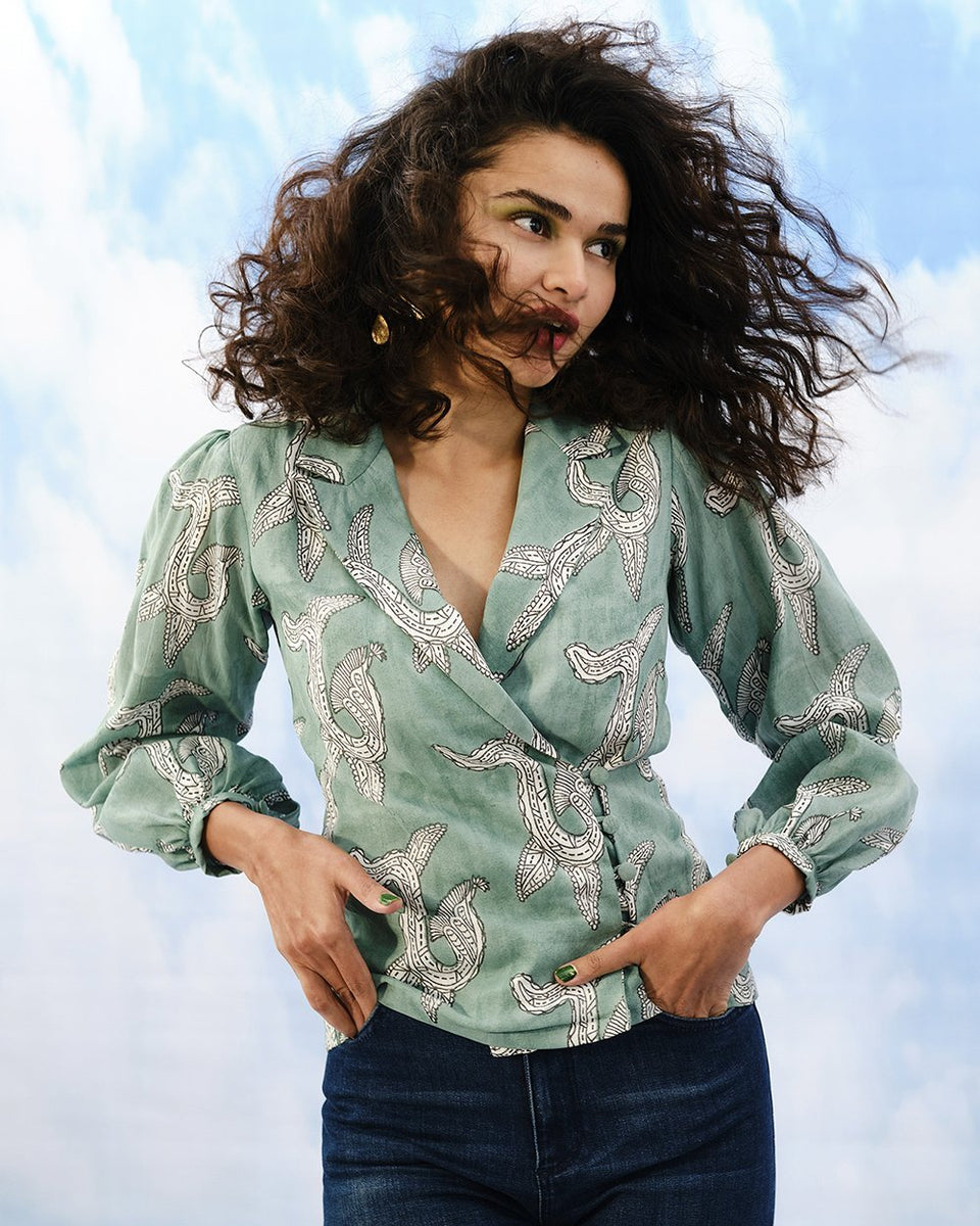 Meredith Wrap Blouse by The Jodi Life – Endless World